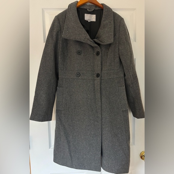 Old Navy | Jackets & Coats | Old Navy Charcoal Doublebreasted Pea Coat ...